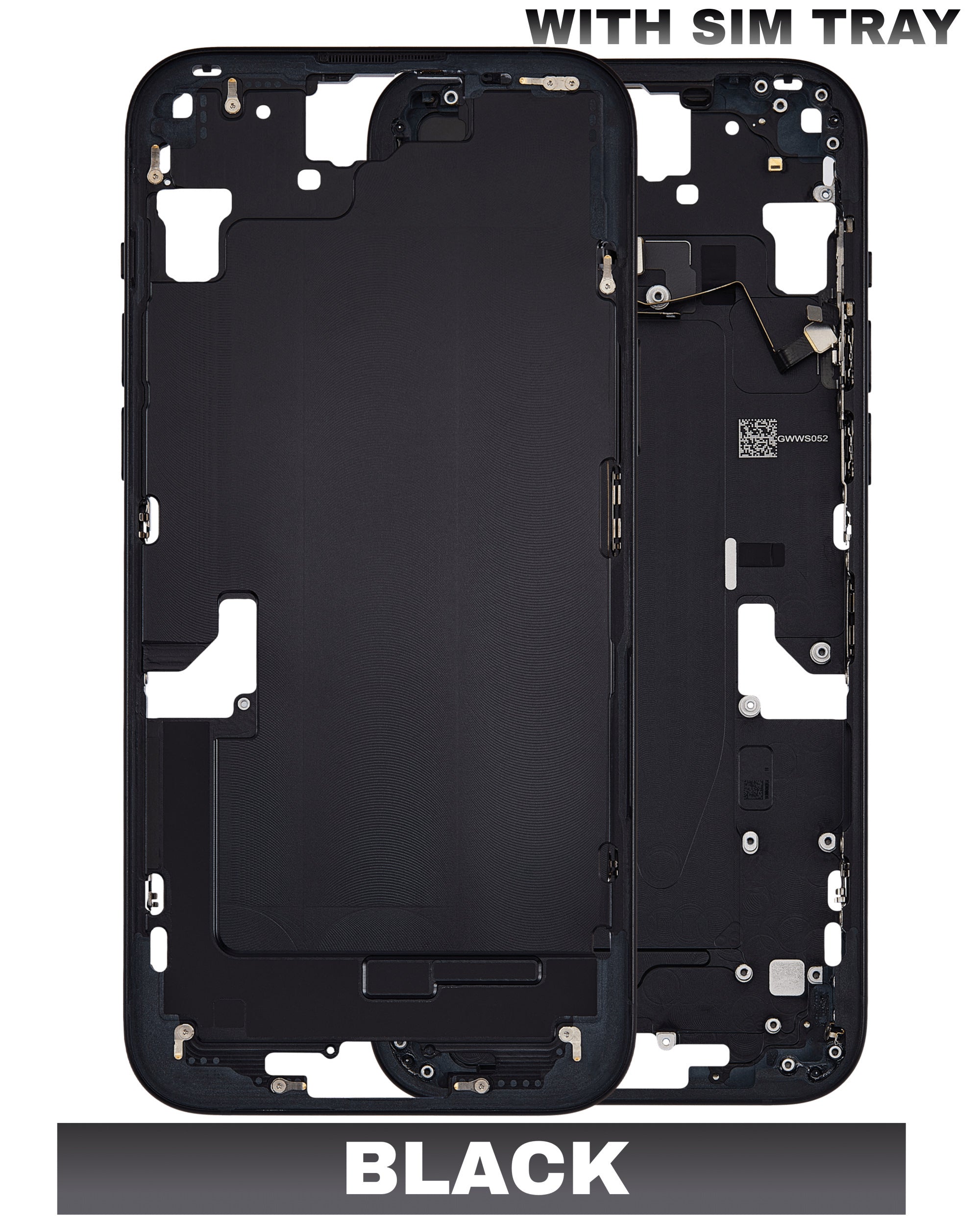 For iPhone 15 Plus Mid-Frame Housing Replacement / International Versi