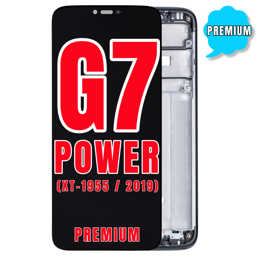 For Moto G7 Power (XT-1955 / 2019) LCD Screen Replacement With Frame